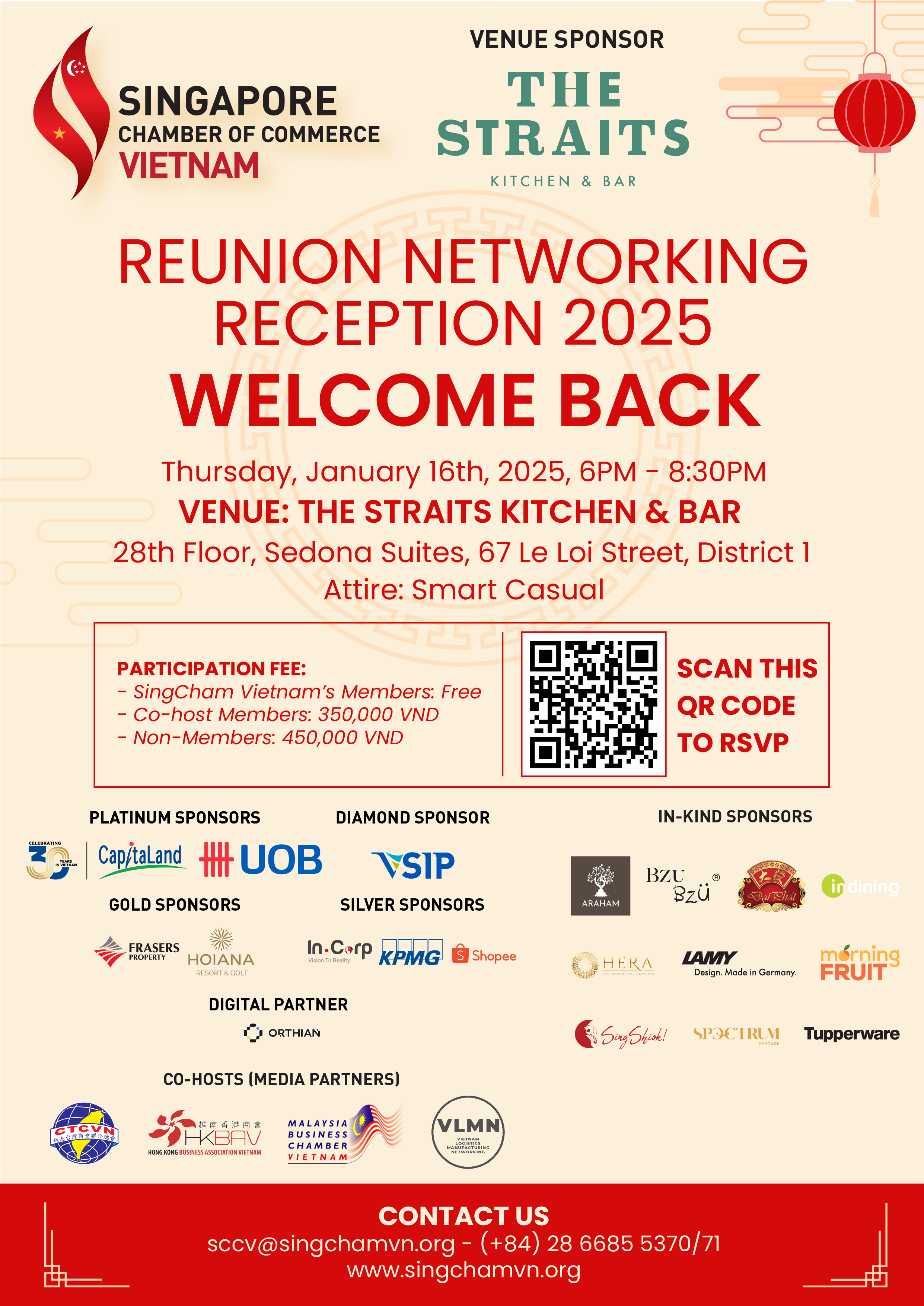 REUNION NETWORKING RECEPTION 2025: WELCOME BACK - SINGCHAM VIETNAM