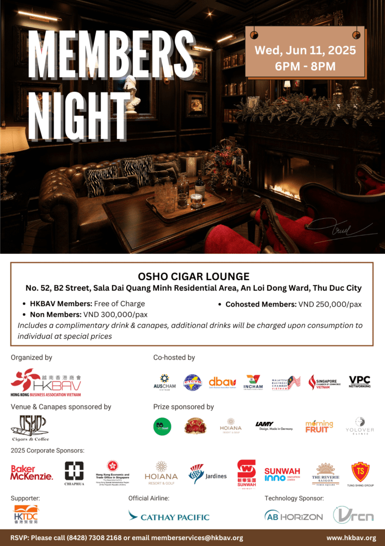 HKBAV Monthly Members Night - SINGCHAM VIETNAM